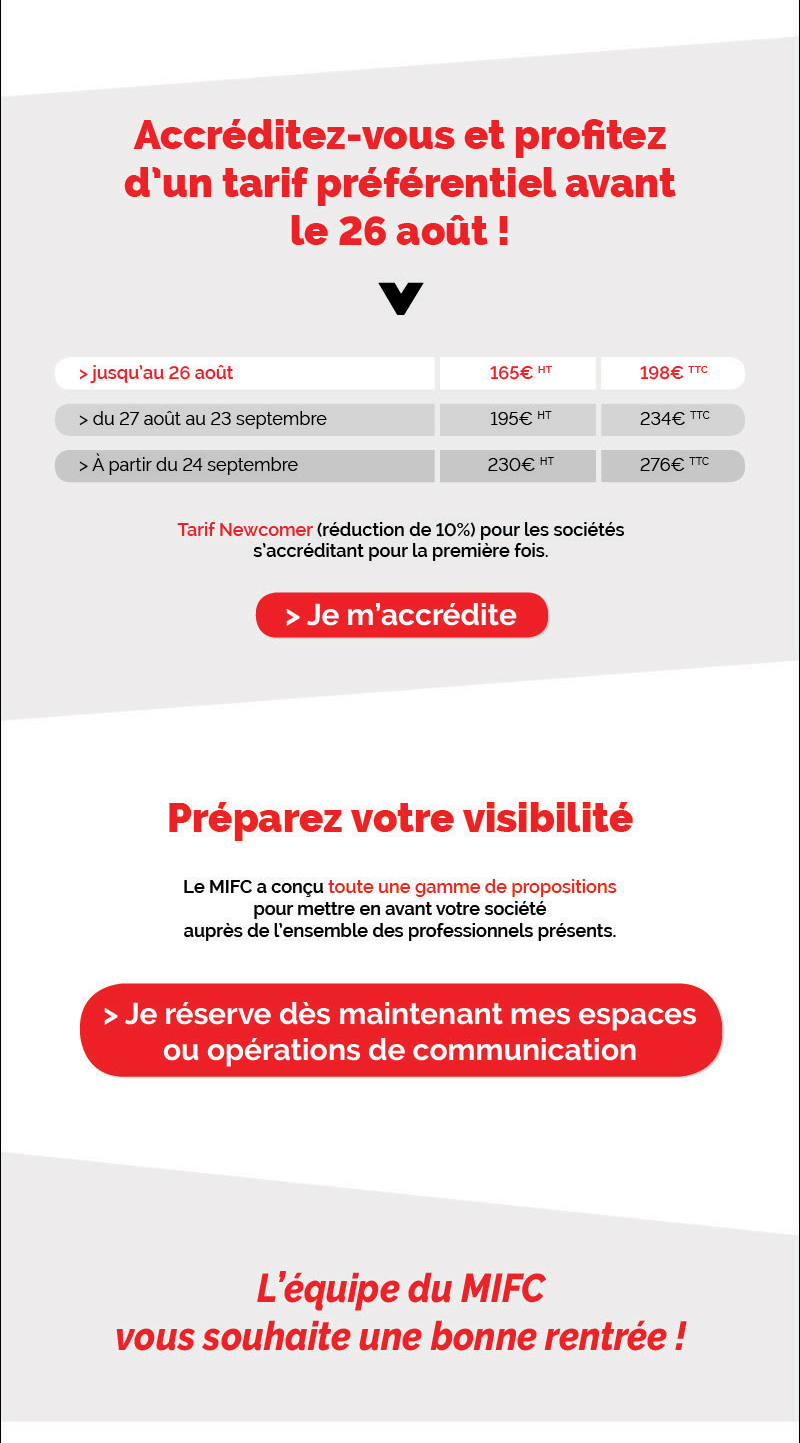 MIFC 2022 : rappel des grands axes du programme